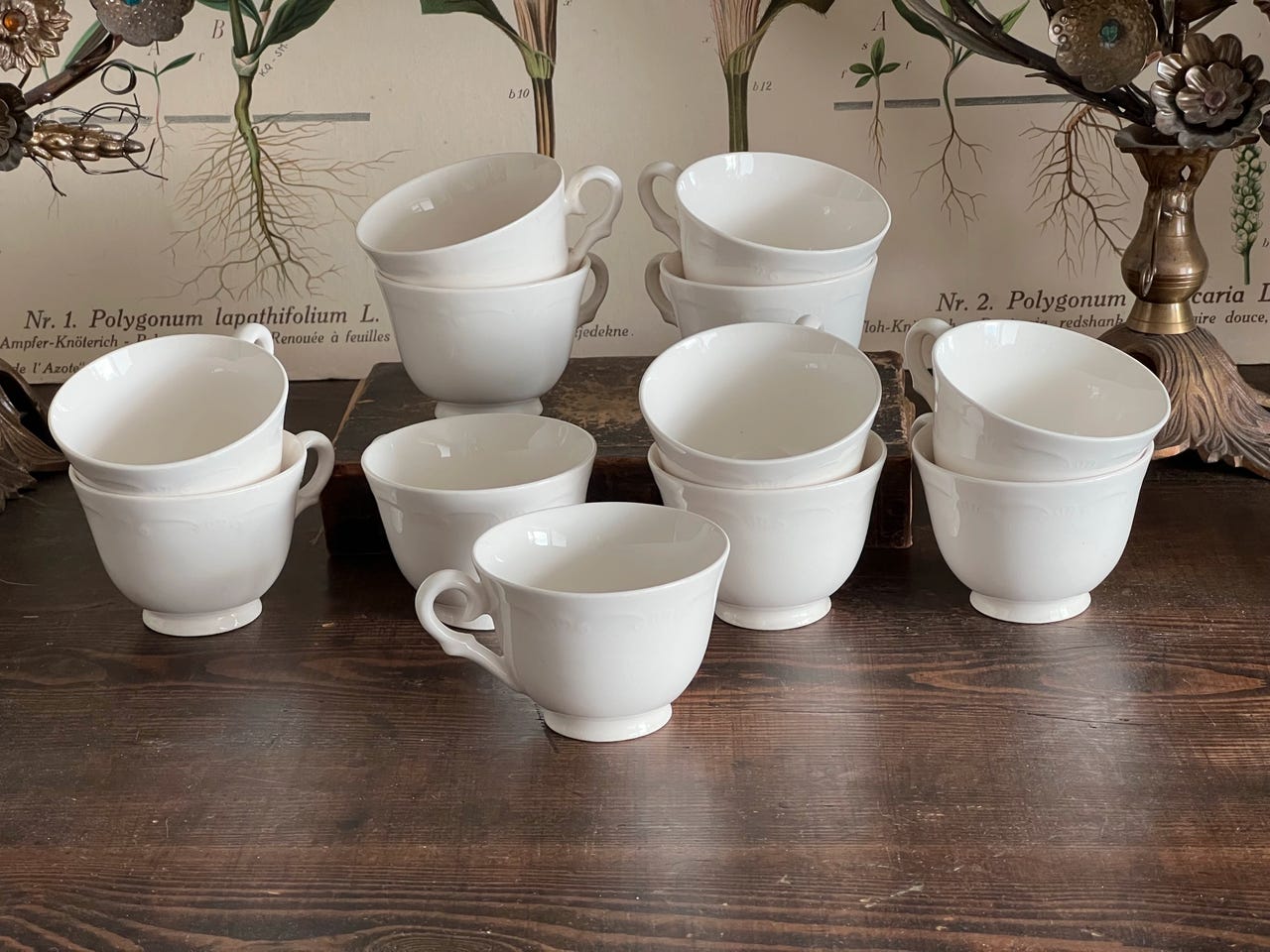 Vakre hvite kaffe kopper fra Figgjo Flint | FINN-torget