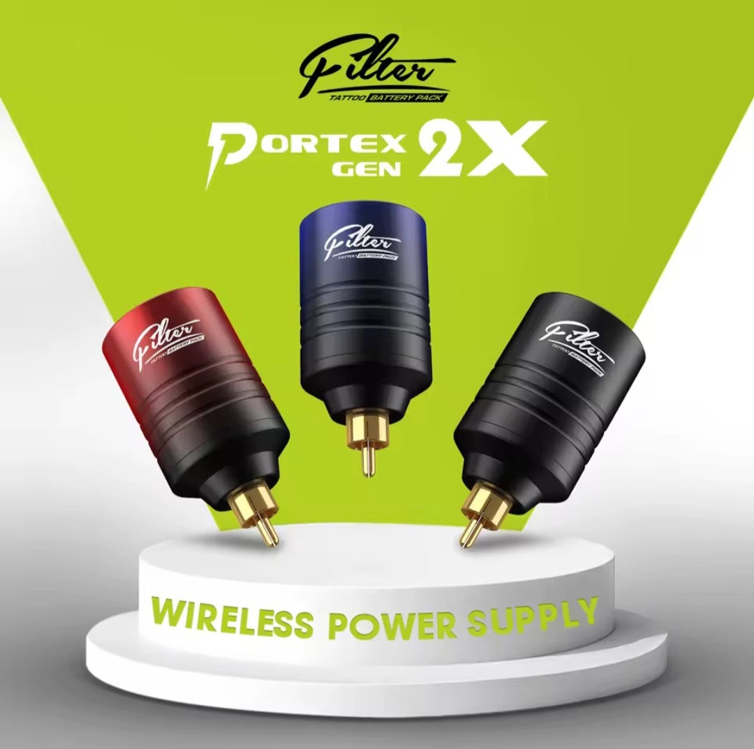 2 stk Filter Portex Gen2X Tattoo Battery Pack Wireless P | FINN-torget