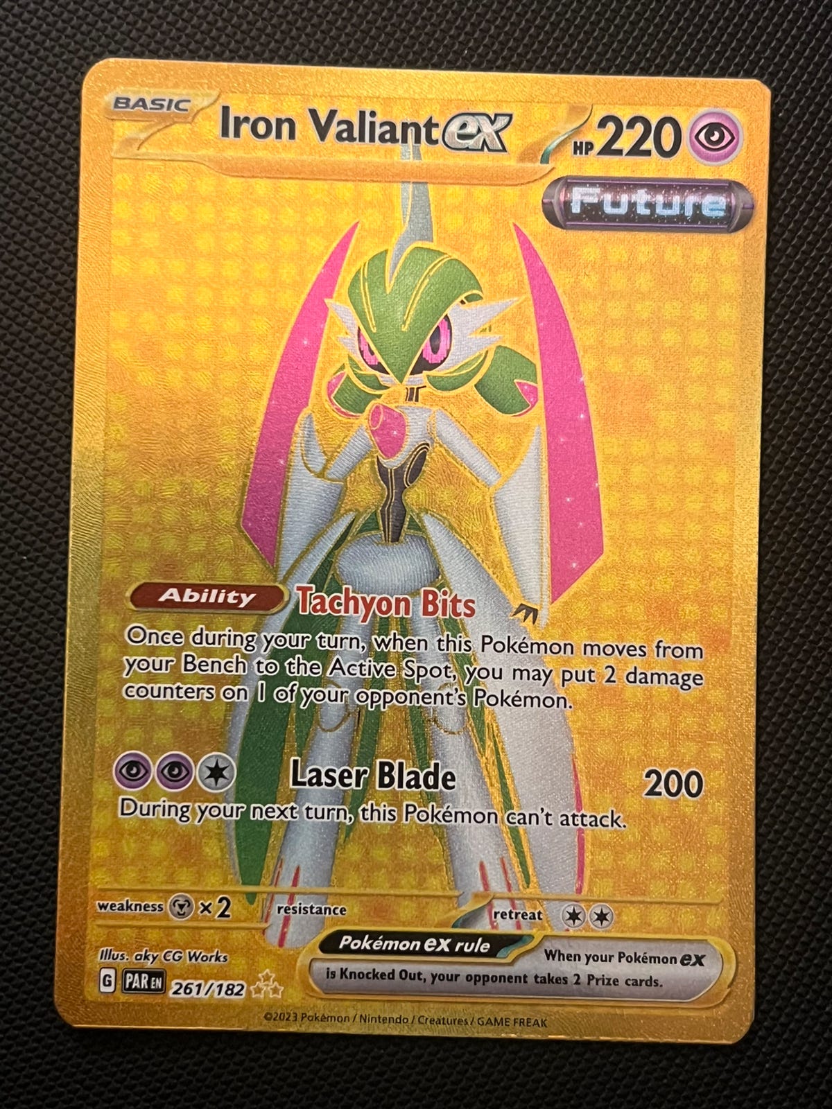 Iron Valiant ex #261 Pokemon Paradox Rift | FINN-torget