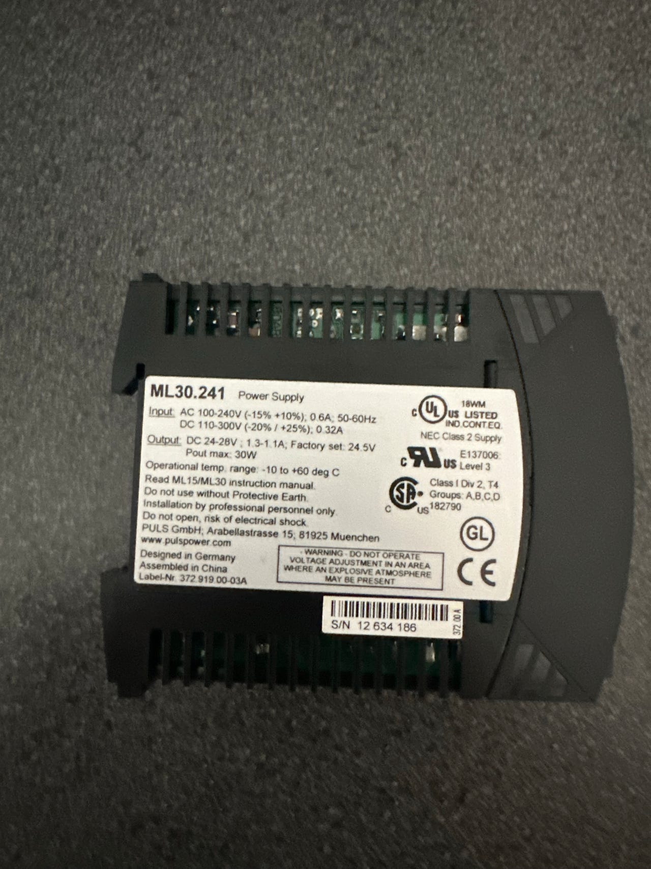 ML30.241 24v strømforsyning | FINN-torget