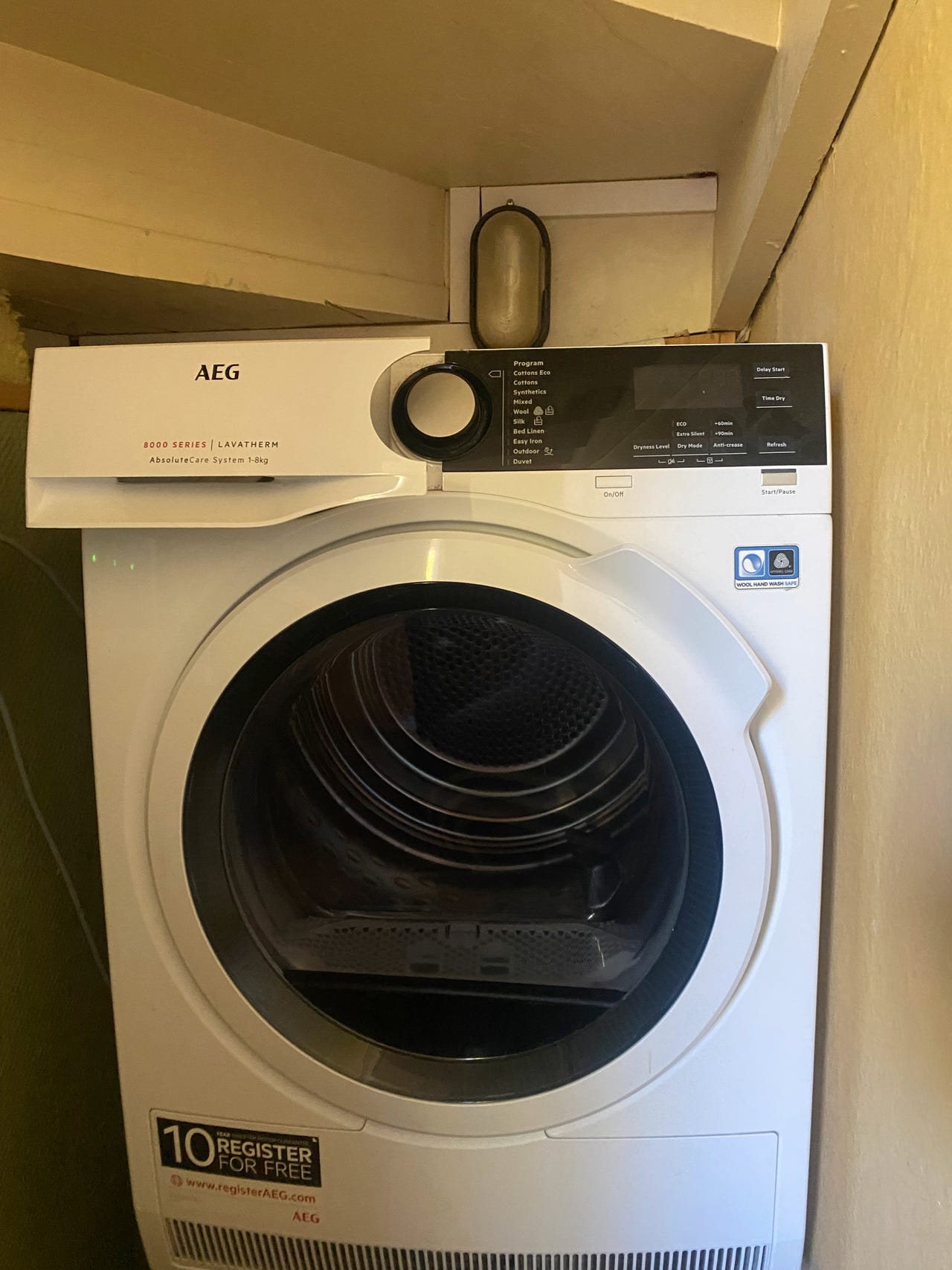 AEG tørketrommel 8000 series lavatherm AbsoluteCare system 1/8 kg ...