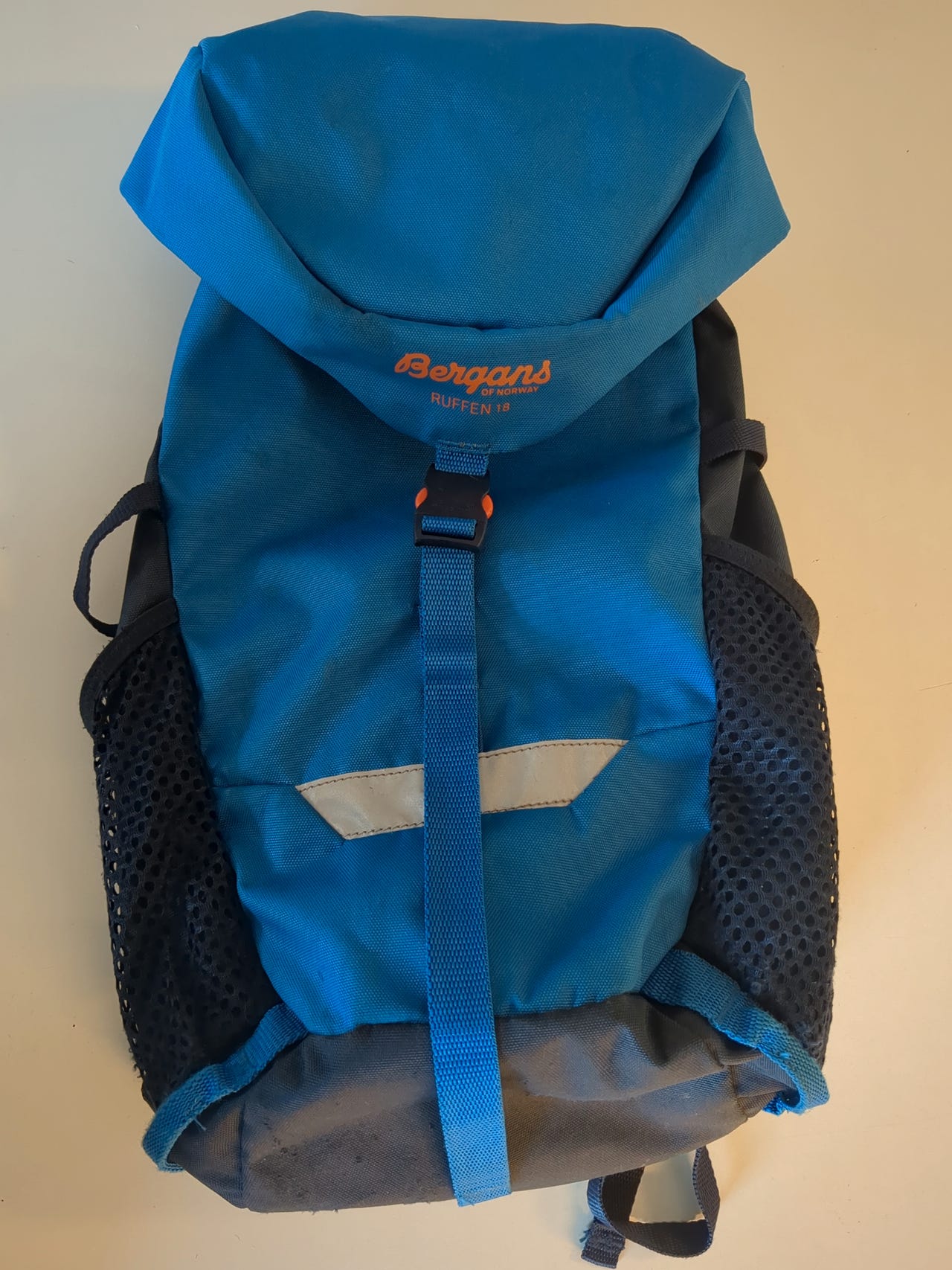 Bergans Stoff Ryggsekk Barn blå Ruffen 18 liter | FINN-torget