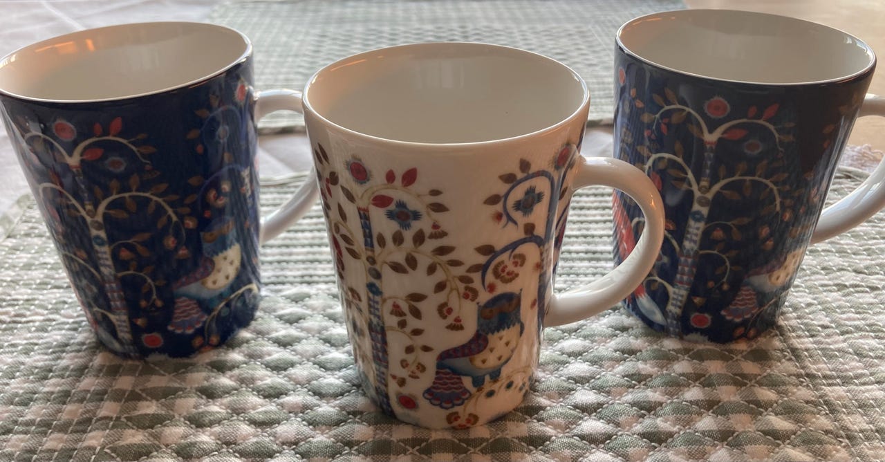 Tre store Iittala Taika Krus/kopper 40 cl | FINN-torget