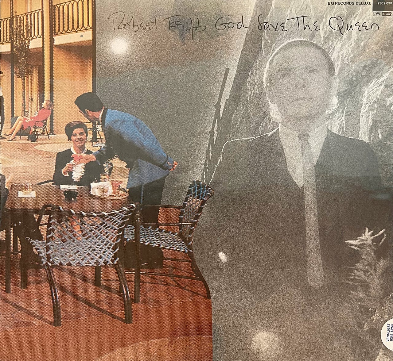 Robert Fripp God Save The Queen / Under Heavy Manners (1980) vinyl LP ...