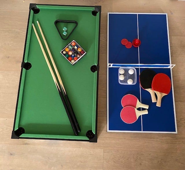 Mini spillbord biljard-bordtennis og "airhockey" | FINN-torget