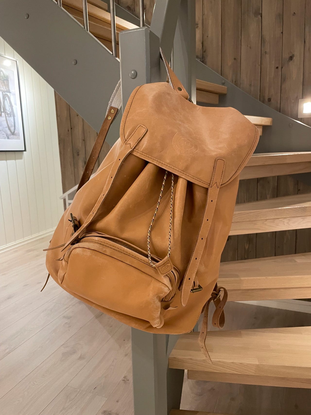 Beckmann lys skinnsekk/ransel. | FINN-torget