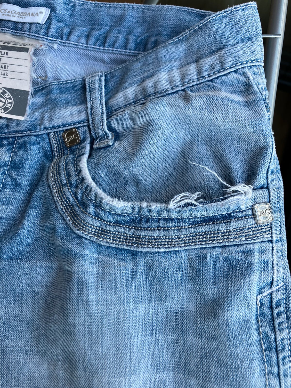 VINTAGE JEANS « DOLCE & GABBANA «, ITALY. RETTE BEN -90 TALLET. SJEKK ...