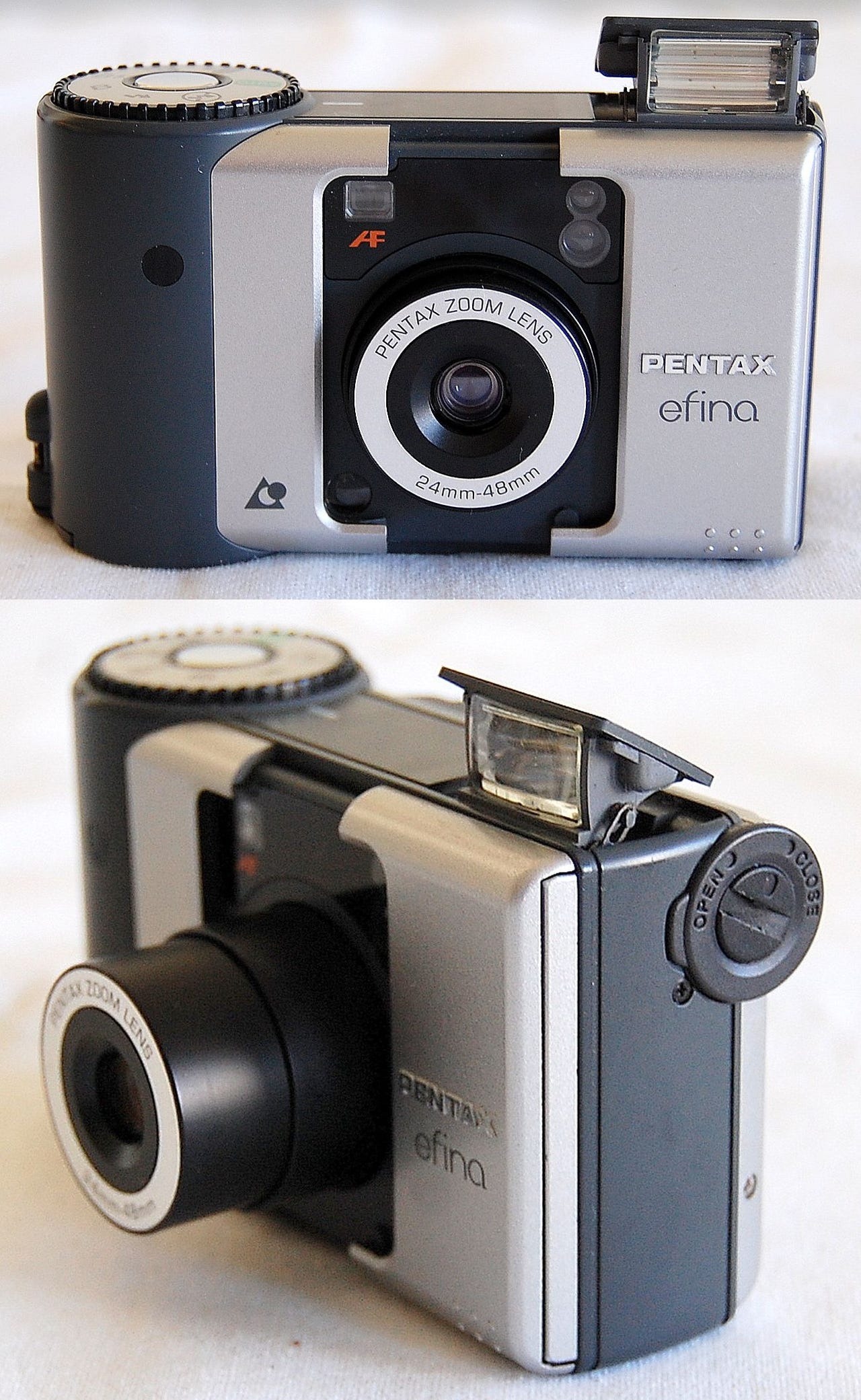 Pentax Efina PointnShoot APS 28-84mm tilsv. 3x optisk zoom,Film i ...