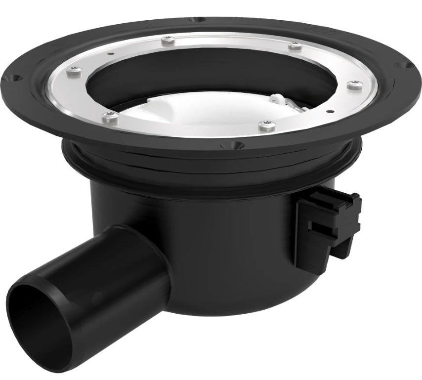 Purus Joti K-sluk Ø50 + Design slukrist 20x20 cm / 4mm | FINN-torget