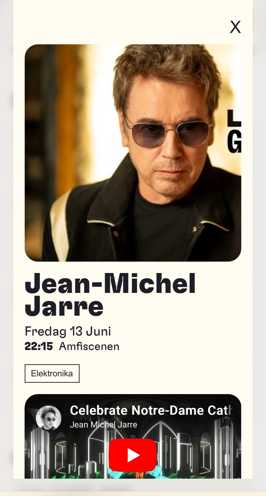Jean-Michel Jarre Grefsenkollen 13. juni | FINN-torget