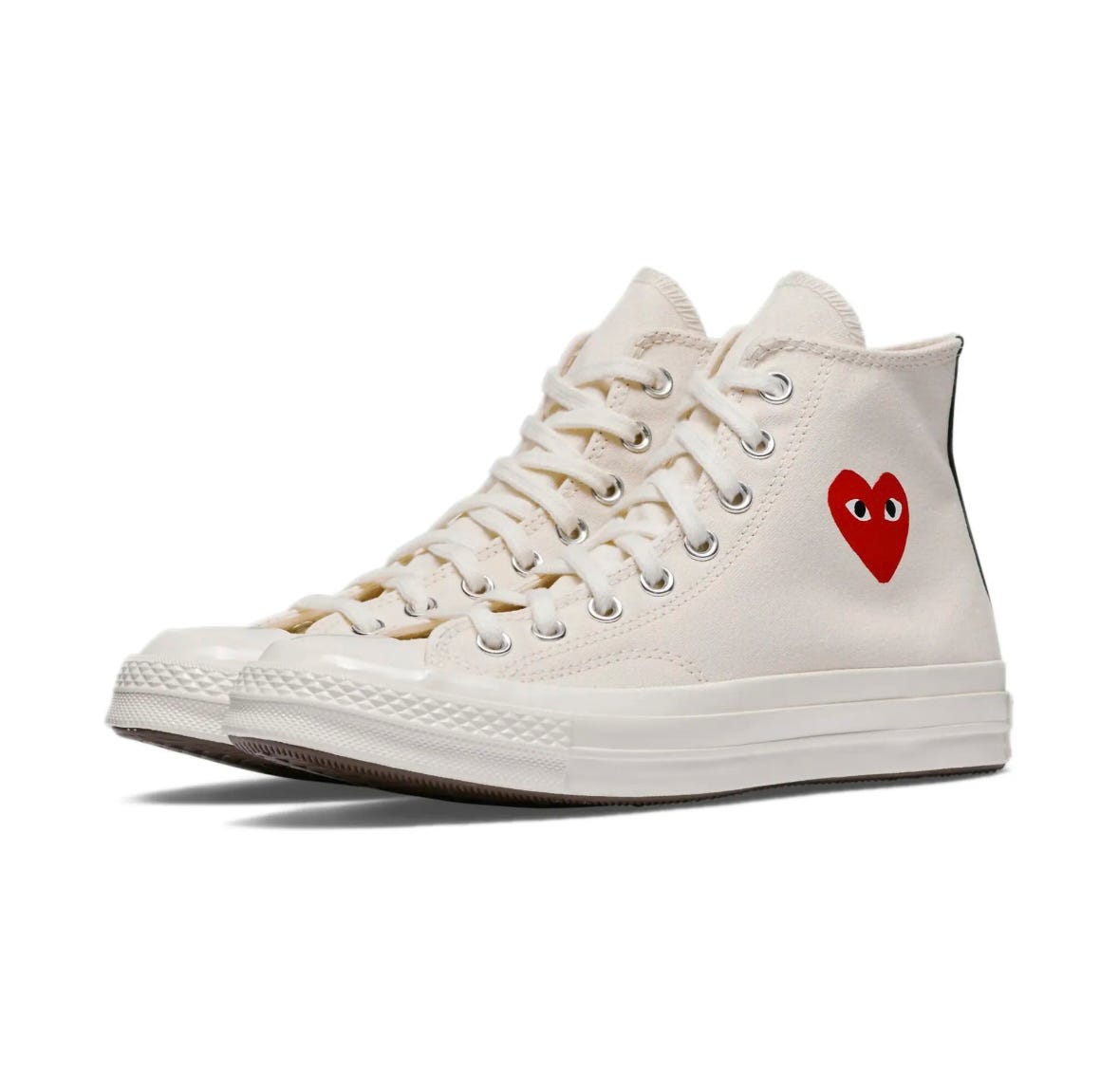 Commes Des Garcons Play X Converse | FINN-torget