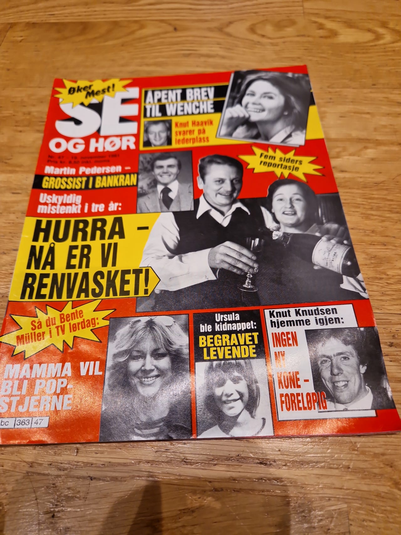 Se og Hør 1981, Knut Knutsen,The Pussycats, Prima Vera,Abba, | FINN-torget