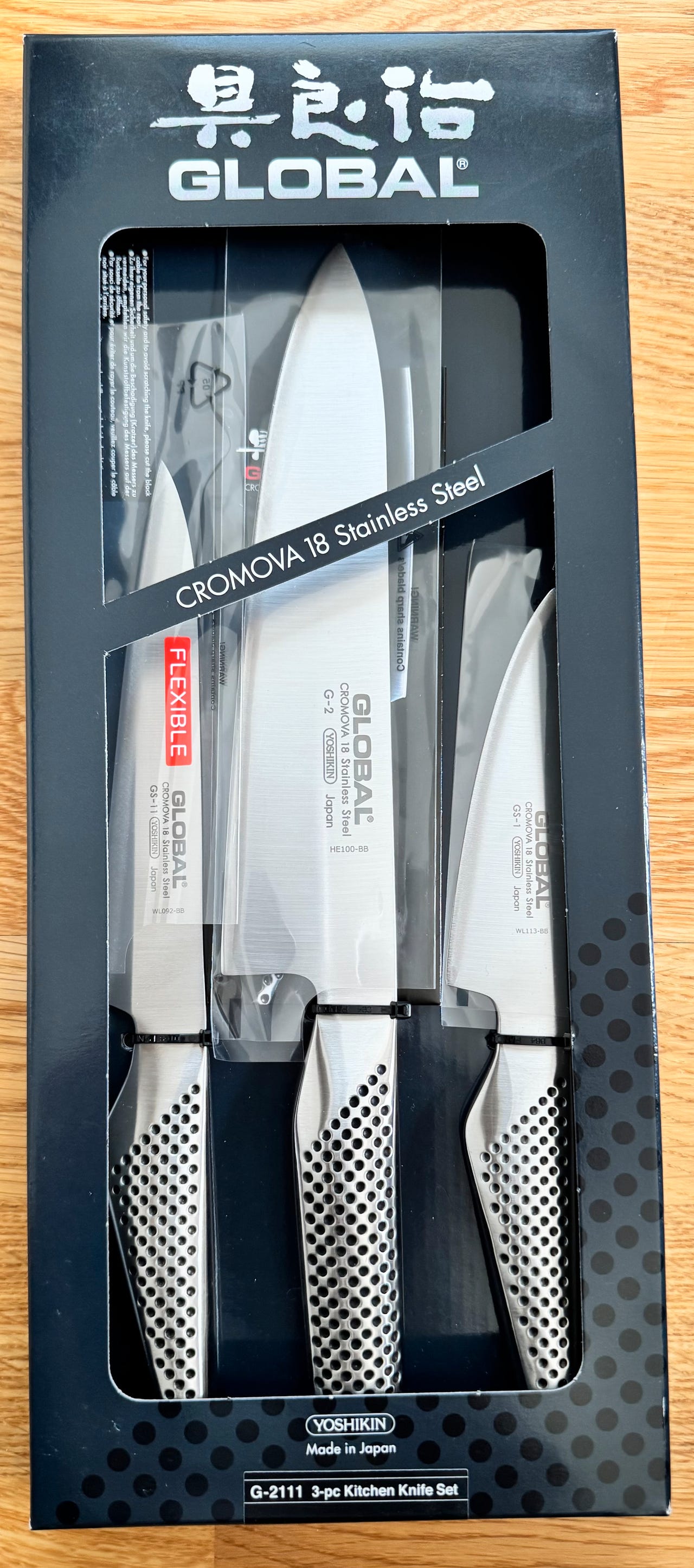 GLOBAL G-2111 GLOBAL KNIVSETT 3 DELER | FINN-torget