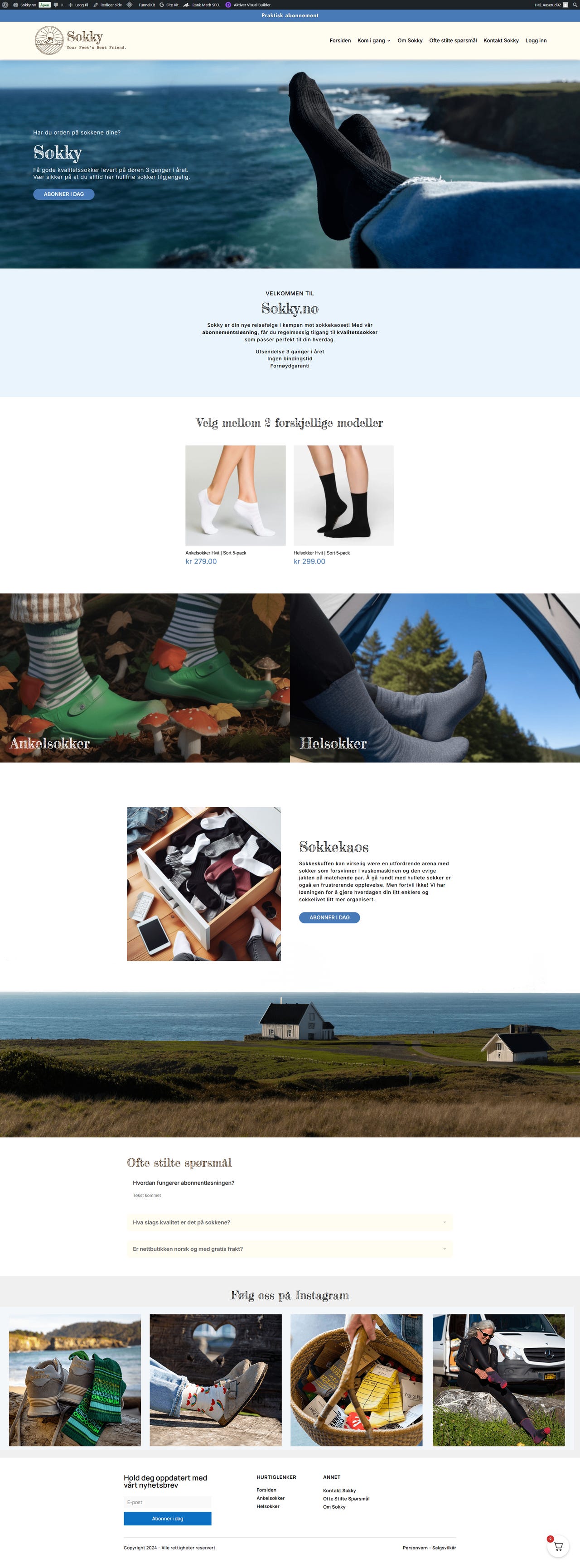 Sokky.no - Abonner på sokker - nettbutikk til salgs | FINN-torget