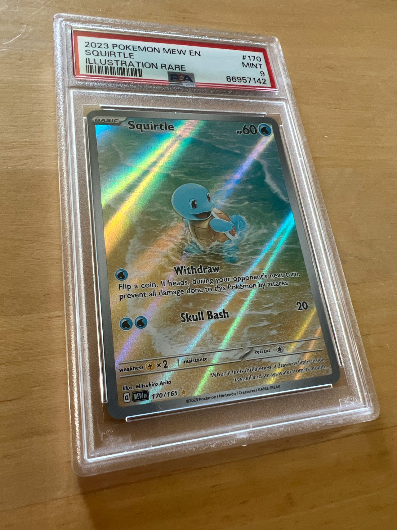 Pokémon S&V 151 Squirtle 170/165 PSA 9 | FINN-torget