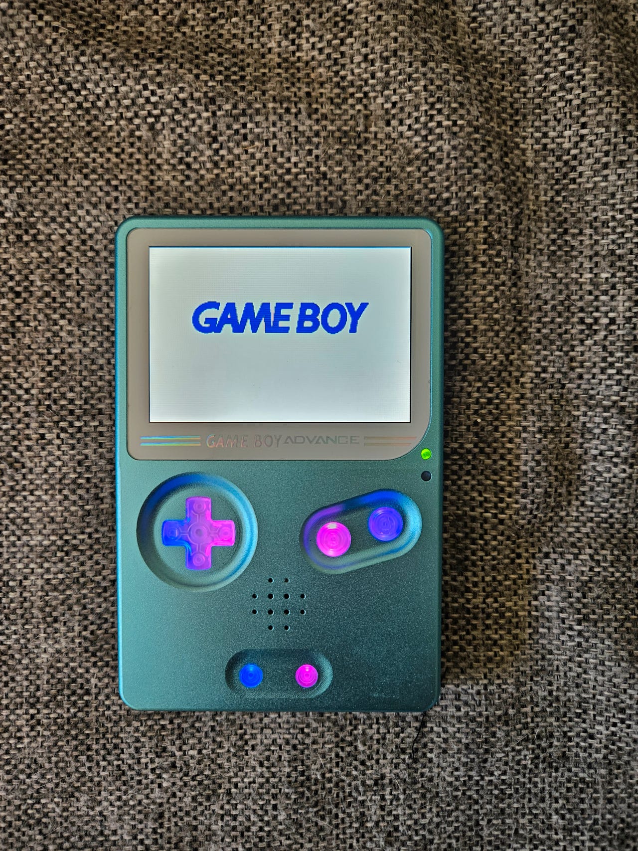GBA SP SLATE Mod Sky Blue. USB-C & RGB Button Kit Mods. Nå 3000! | FINN ...