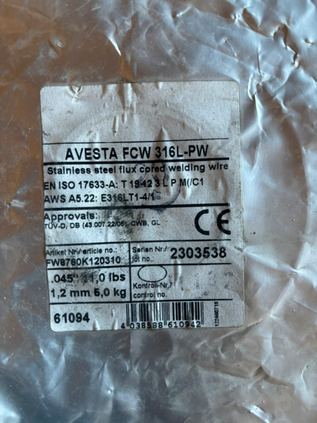 1,2mm rustfri sveisetråd til salgs | FINN-torget