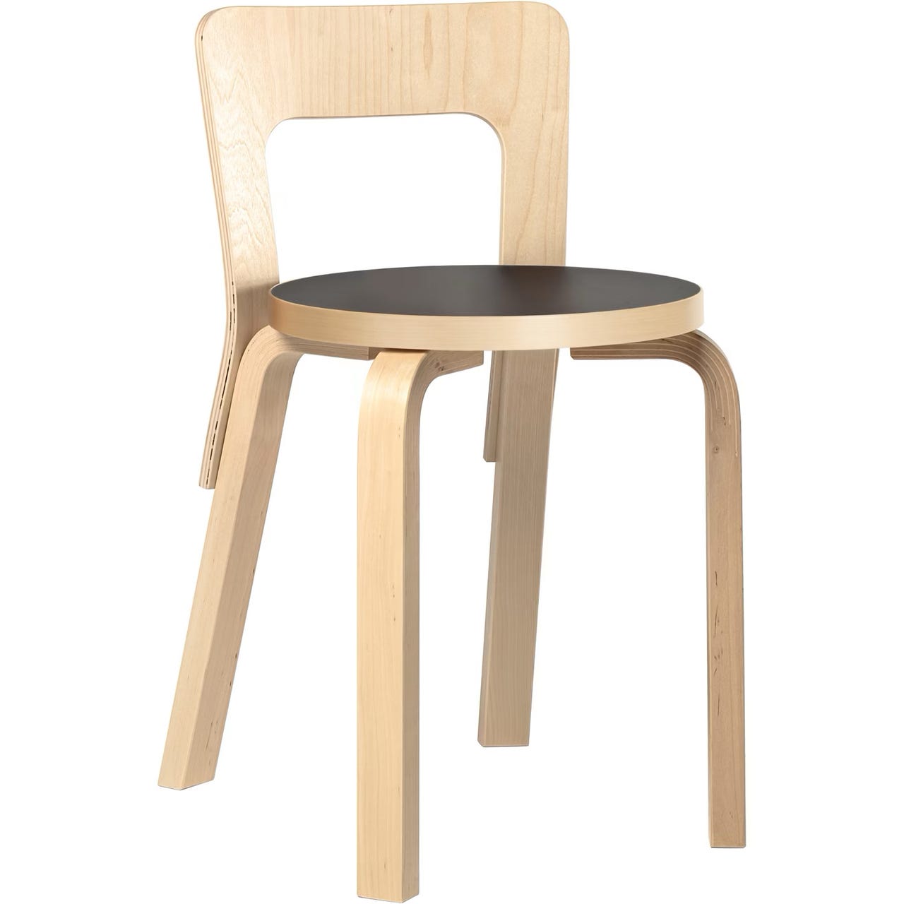 Artek N65 barnestol sort linoleum x 2 | FINN-torget