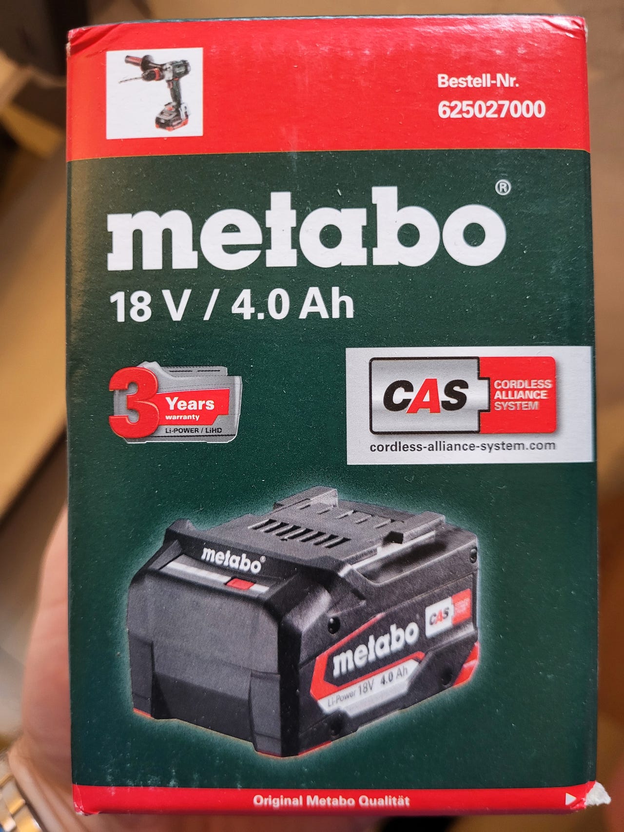 Metabo 18v/4ah batteri | FINN-torget