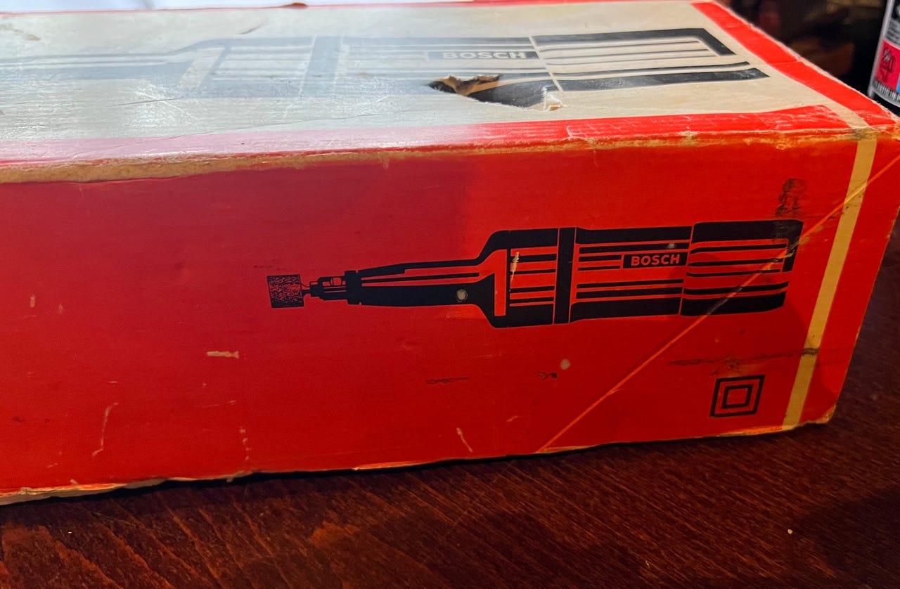 Gammelt verktøy Bosch rettsliper – Vintage, Swiss Made (Scintilla AG ...