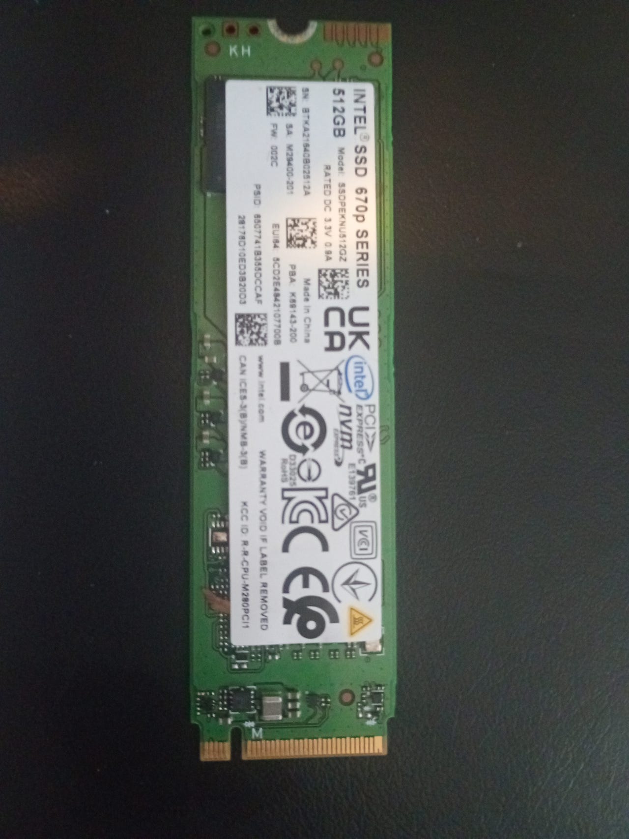 SSD Harddisk Intel 670p Series 512GB SSDPEKNU512GZH | FINN-torget