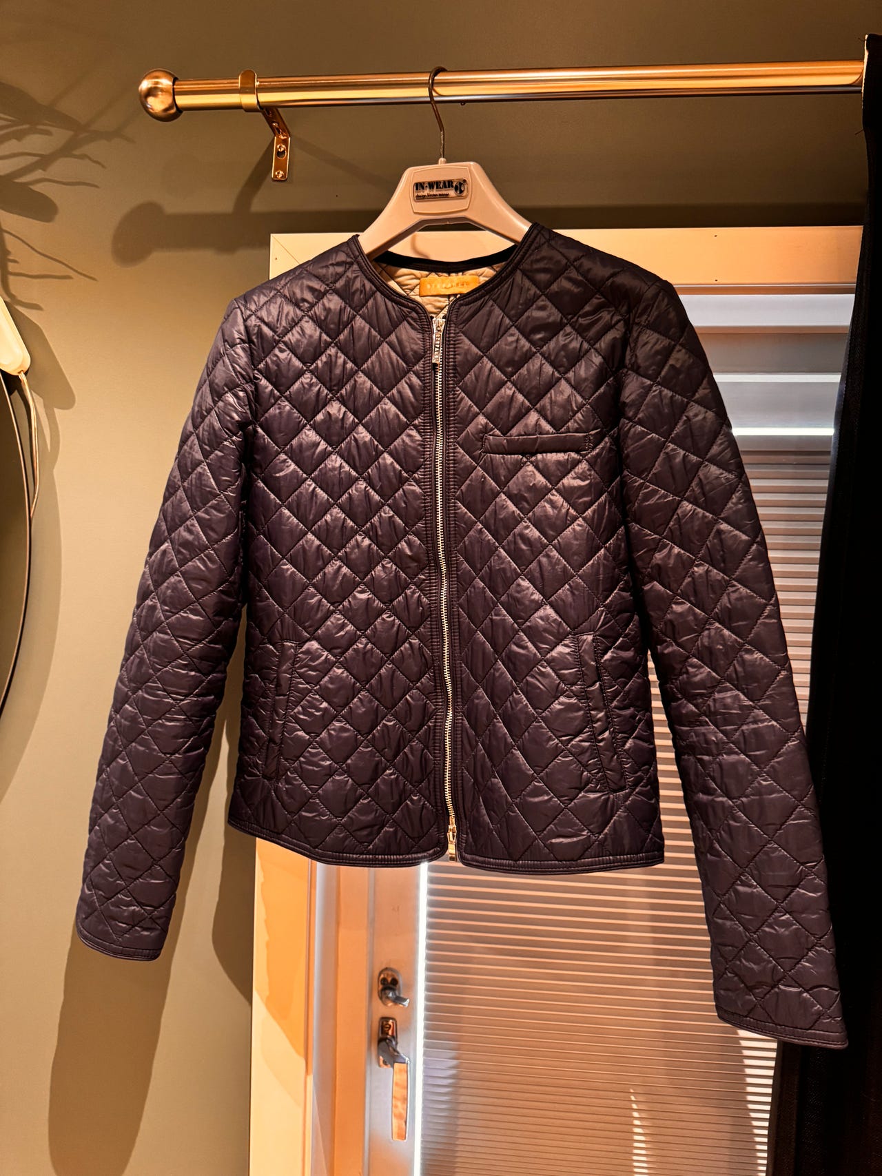 Stefanel vaffeljakke i blått .str 38 | FINN-torget