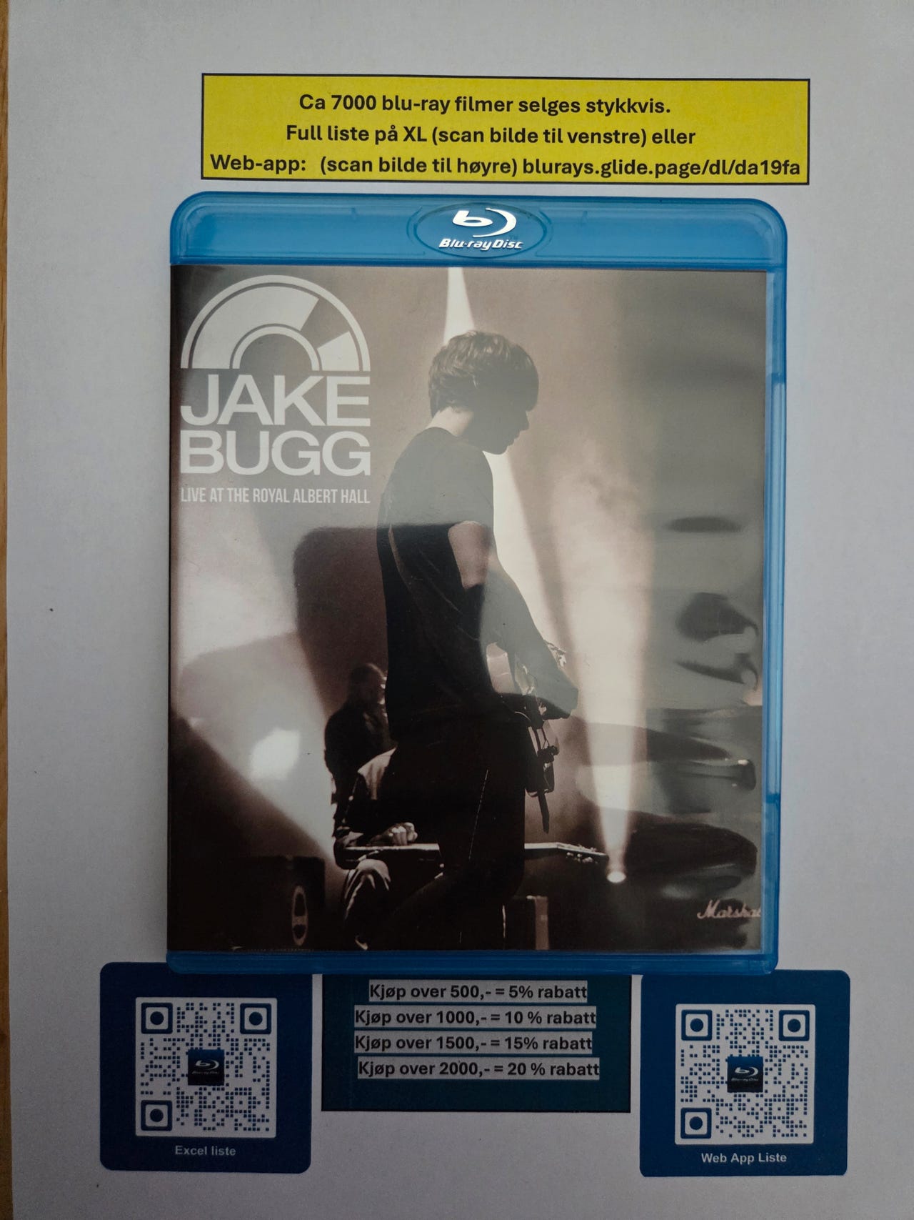Jake Bugg - Live At The Royal Albert Hall + 7000 andre filmer på blu ...