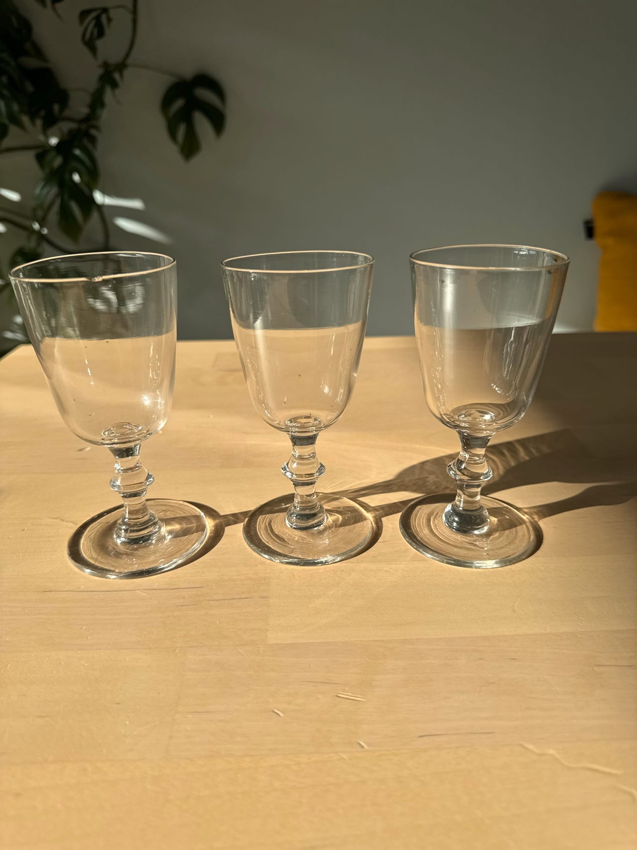 Vintage vinglass 3 Stk | FINN-torget