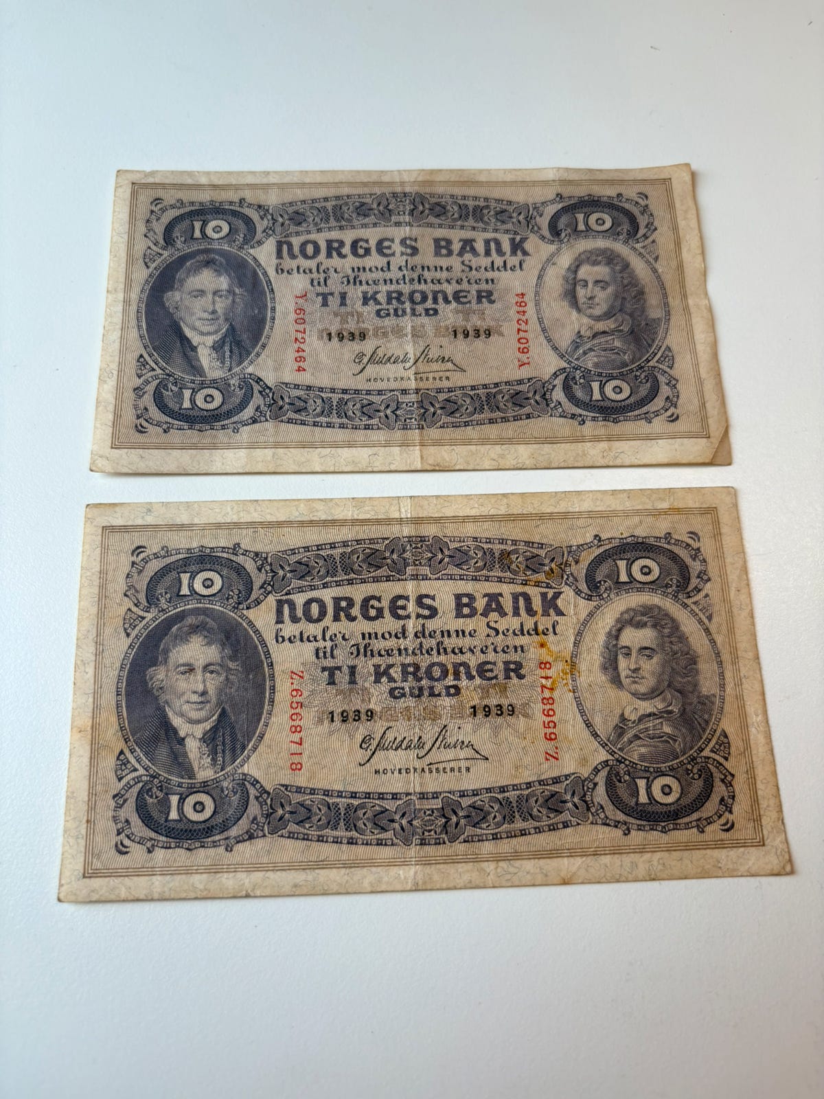 2 * 10 KR GULD SEDLER | FINN-torget