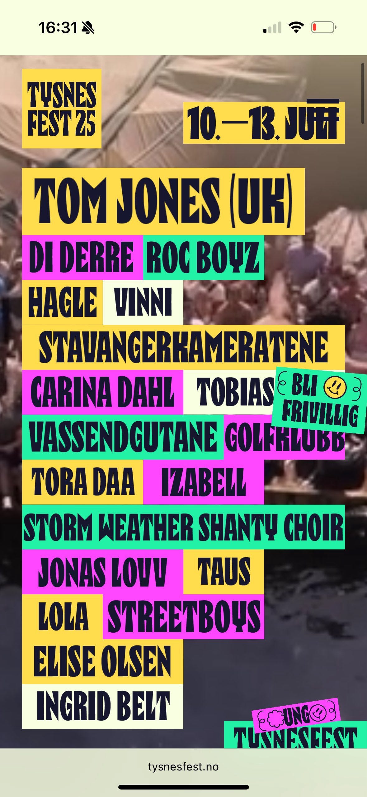 Tysnesfest fredag ønskes kjøpt! | FINN-torget