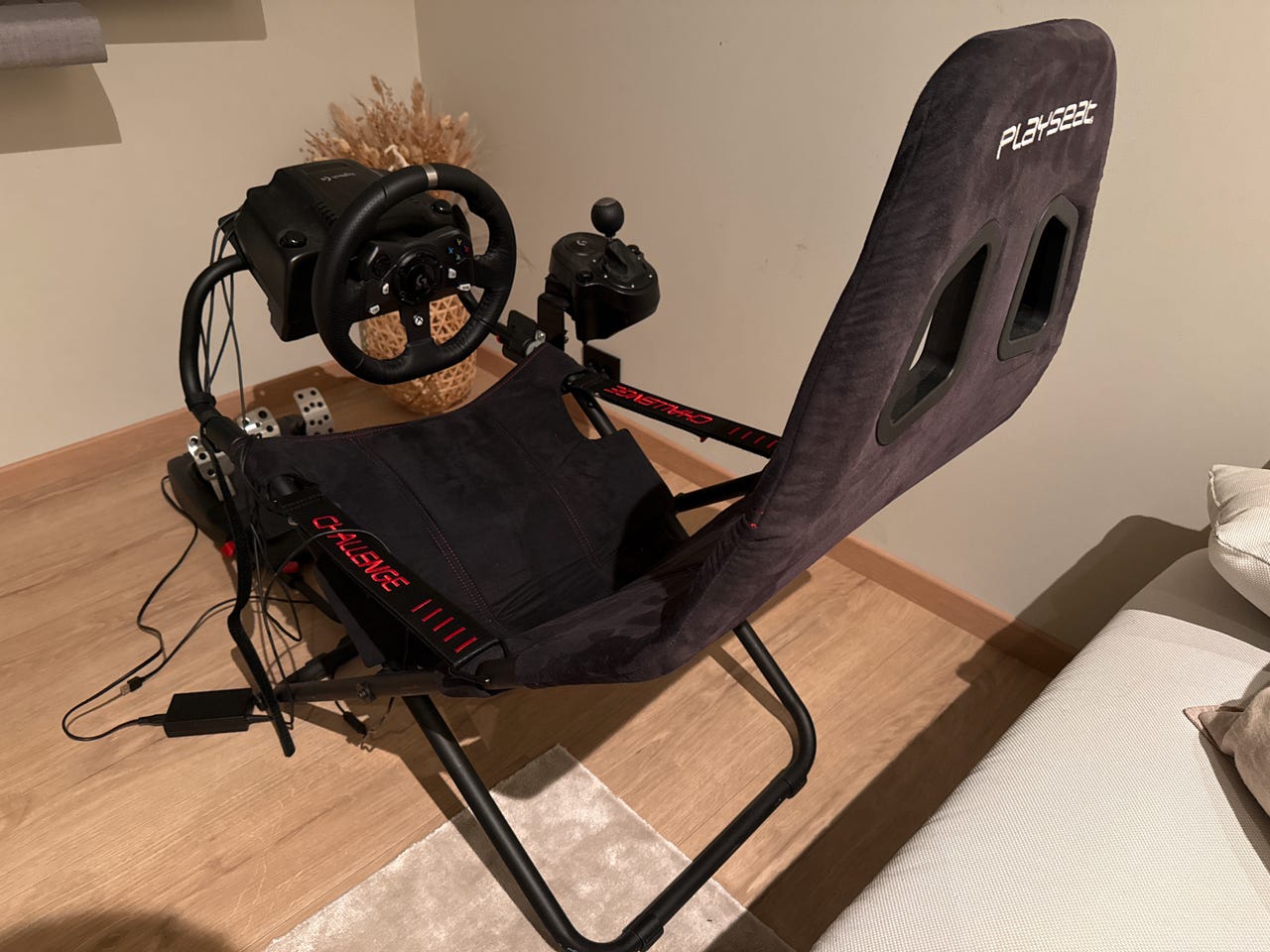 Playseat challenge med Logitec G920 ratt, pedal og manuell gir | FINN ...