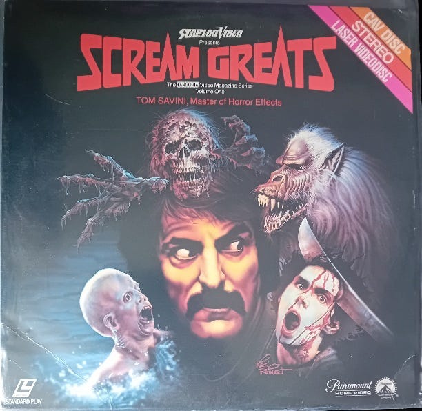 LASERDISC: SCREAM GREATS: TOM SAVINI: MASTER OF HORROR EFFECTS | FINN ...