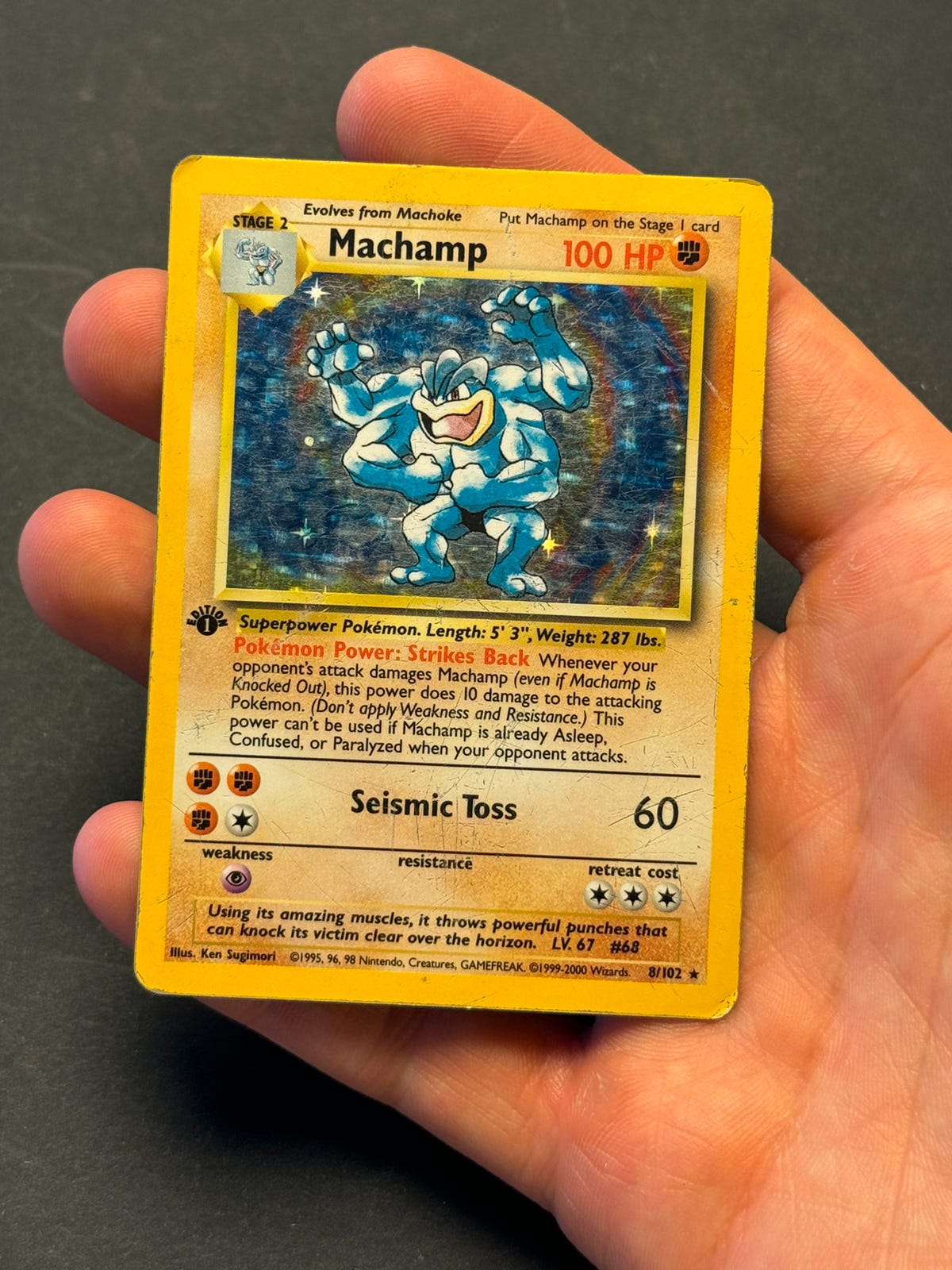 Pokemon Machamp [1st Edition] #8 Pokemon Base Set | FINN-torget