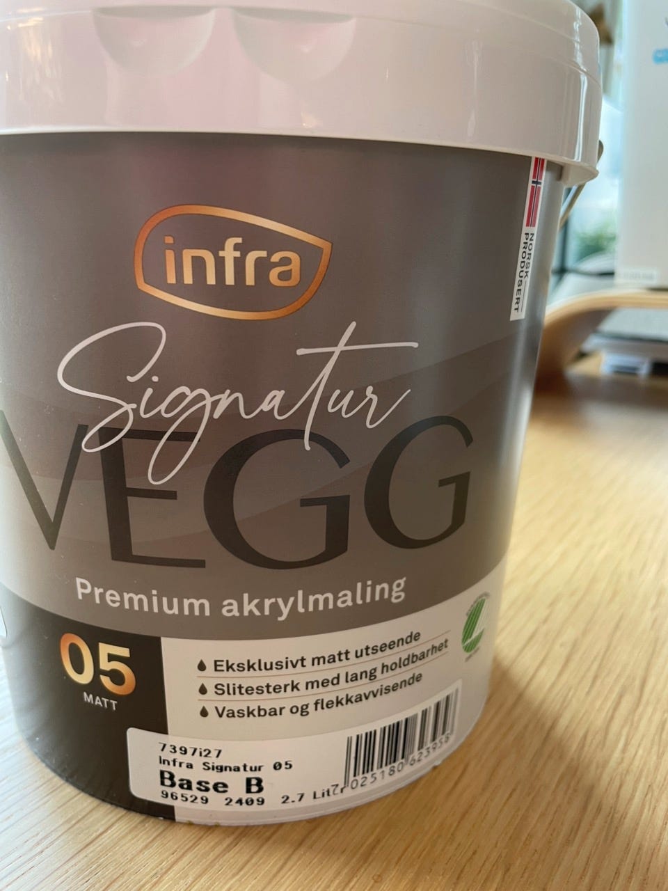 Interiørmaling - Healing lavender 3904-Y95R - 2,7 liter | FINN-torget