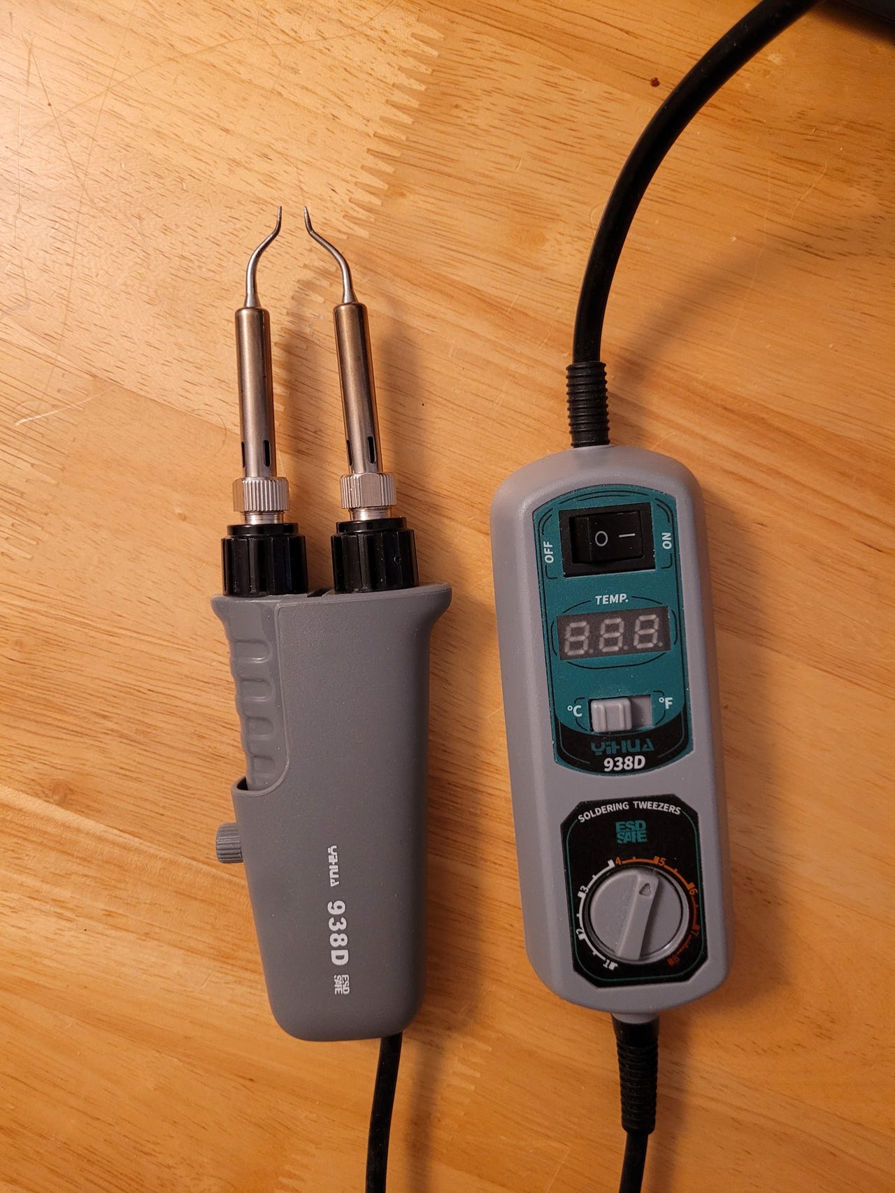 60W SMD Pinsett Loddebolt med temperaturer kontroll | FINN-torget