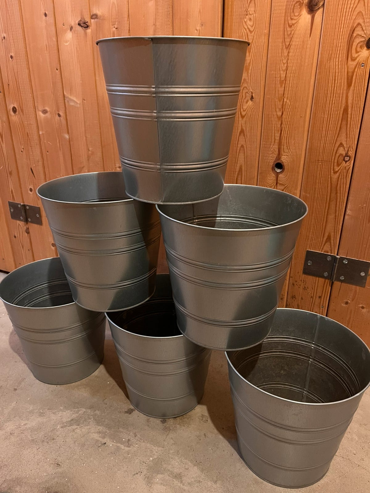 6 stk. Blomsterpotter i sink (+Lecakuler) | FINN-torget