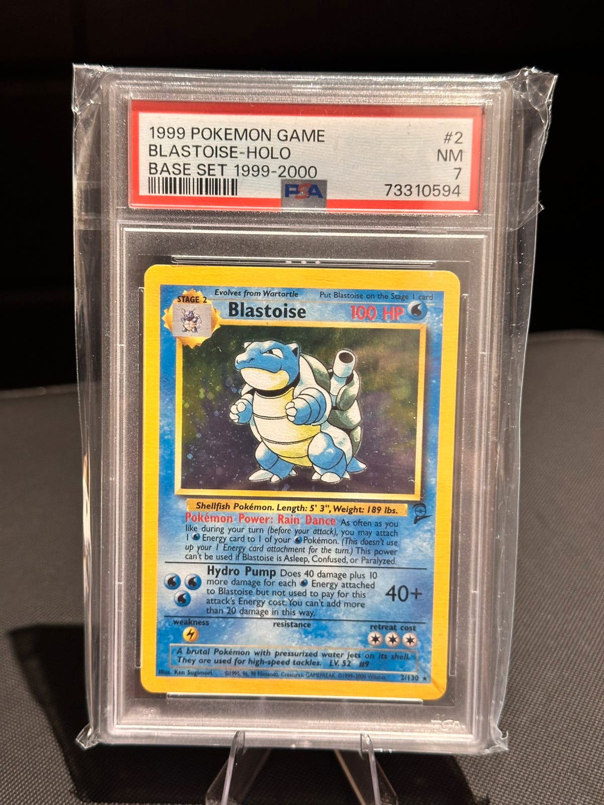 Blastoise holo Base set 2 PSA 7 | FINN-torget
