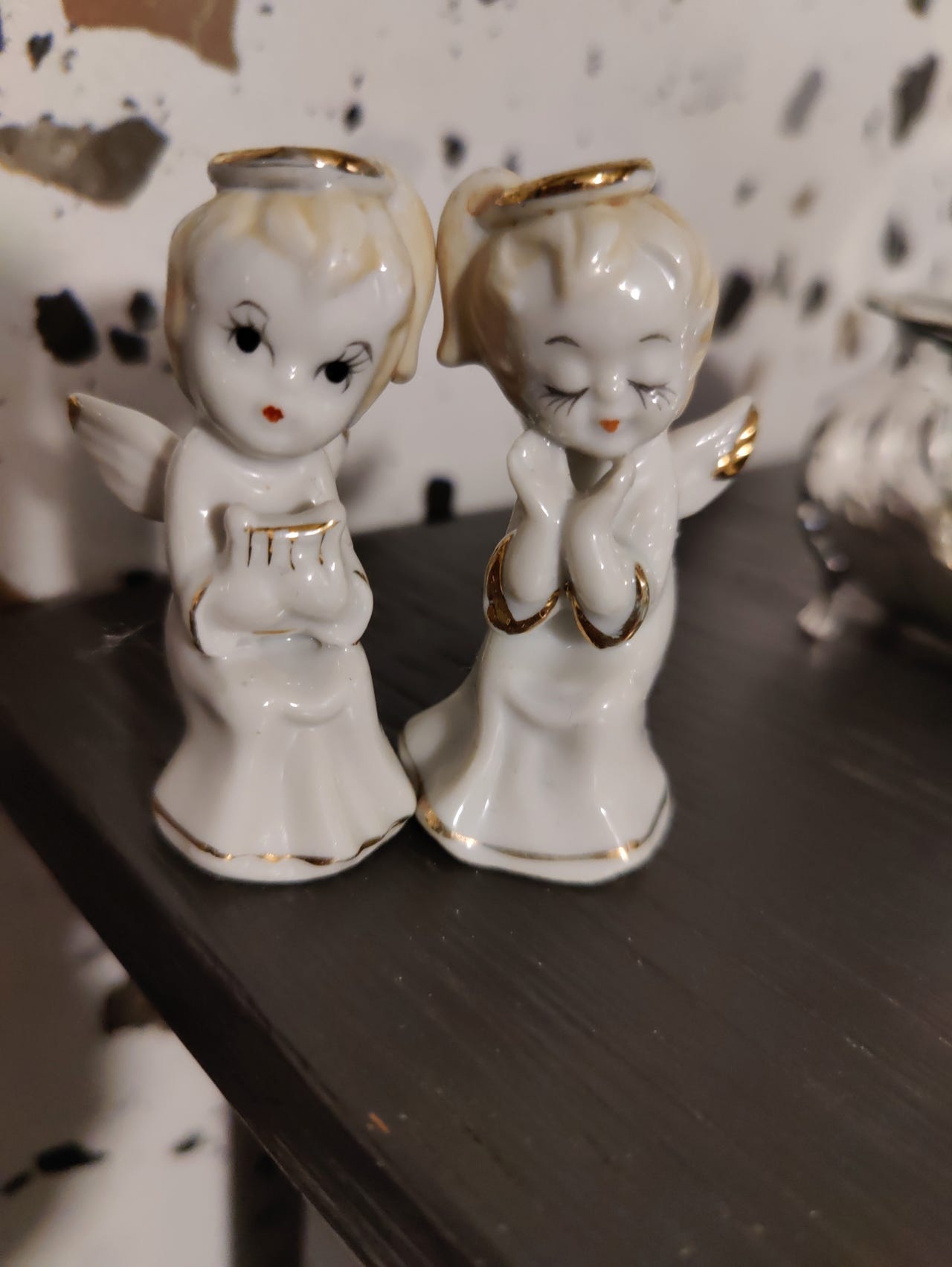 Vintage engle figurer i porselen pr stk | FINN-torget