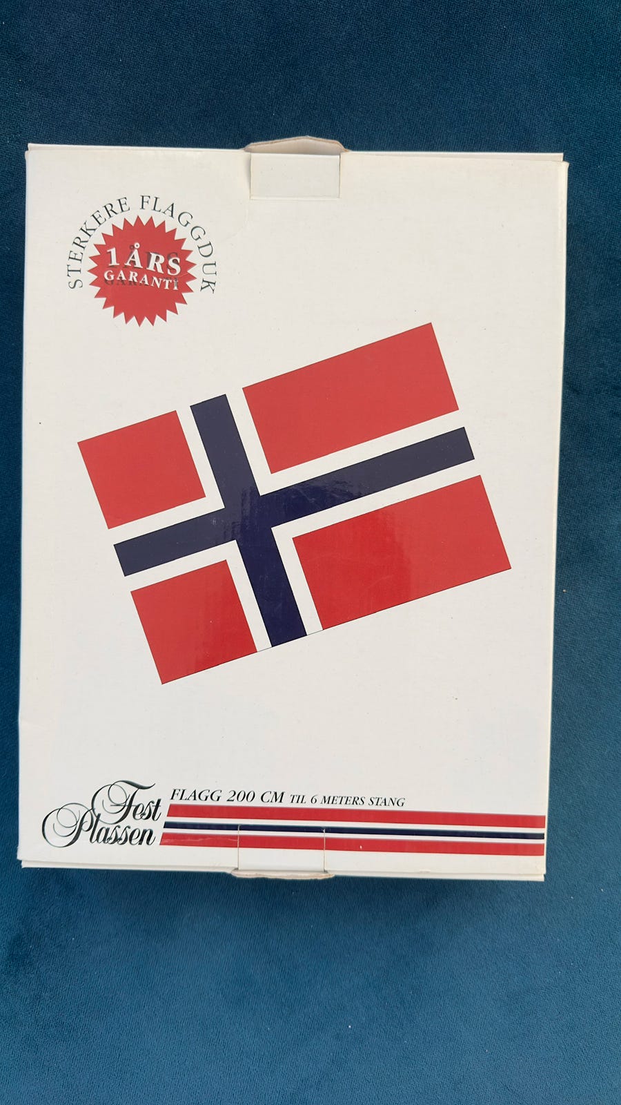 Norske flagg, nytt og uåpnet, 200 cm til 6 meters flaggstang. | FINN-torget
