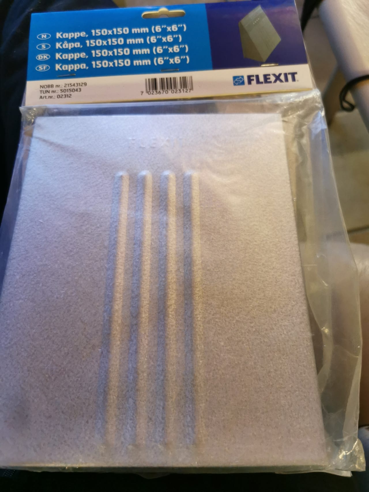 Flexit utvendig kappe i aluzink. 150x150mm. | FINN-torget