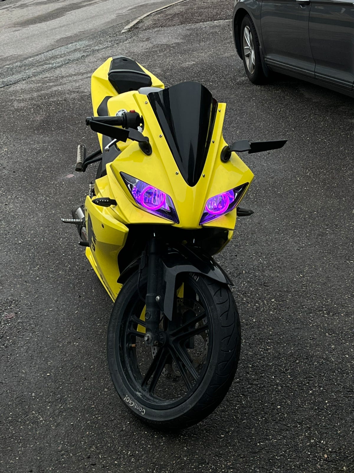 Bygging av custom Angel eyes lykter for yzf r125 | FINN-torget