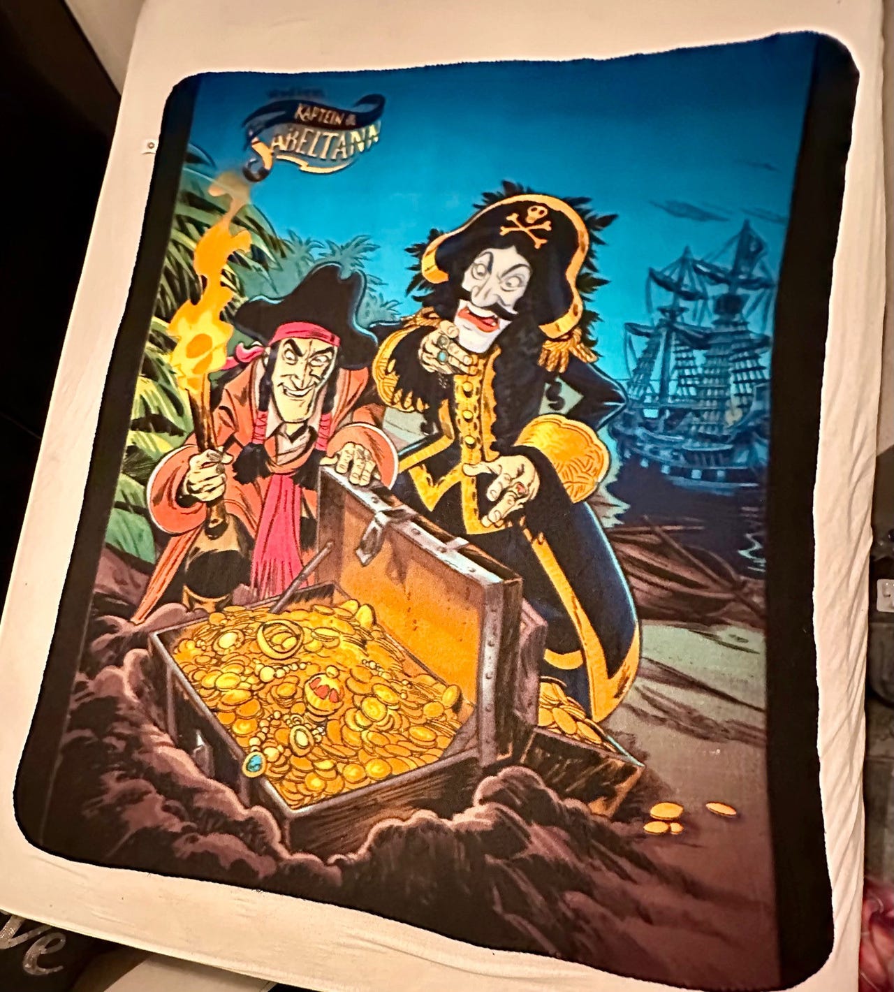 Kaptein Sabeltann & Langemann deilig fleecepledd | FINN-torget