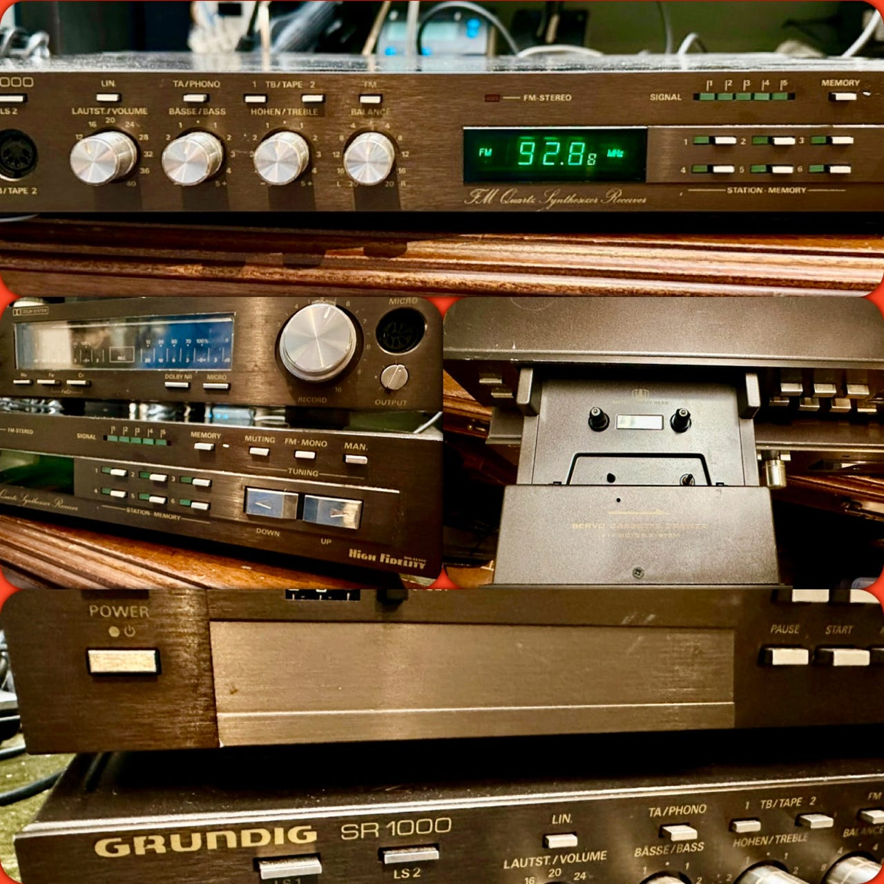 GRUNDIG SCF 6000 kassettspiller og SR 1000 Receiver | FINN-torget