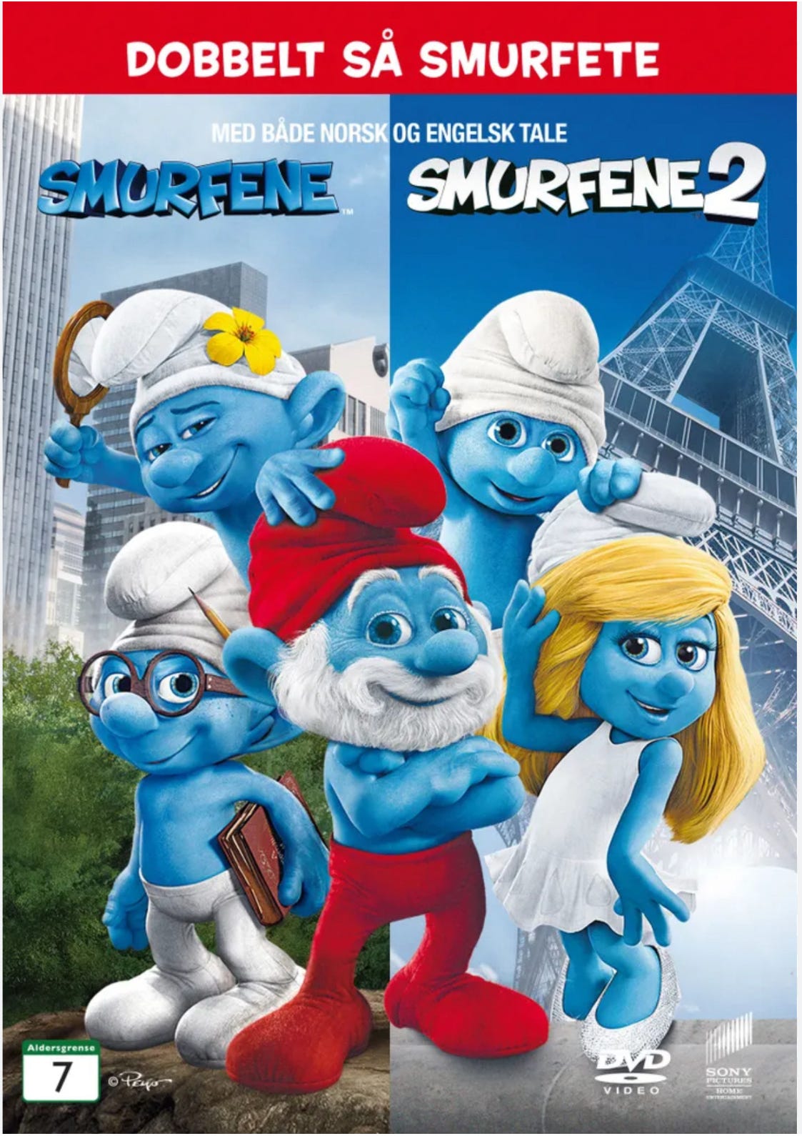 Ønskes Kjøpt: Smurfene / Smurfene 2 Dobbelt så smurfete DVD | FINN-torget