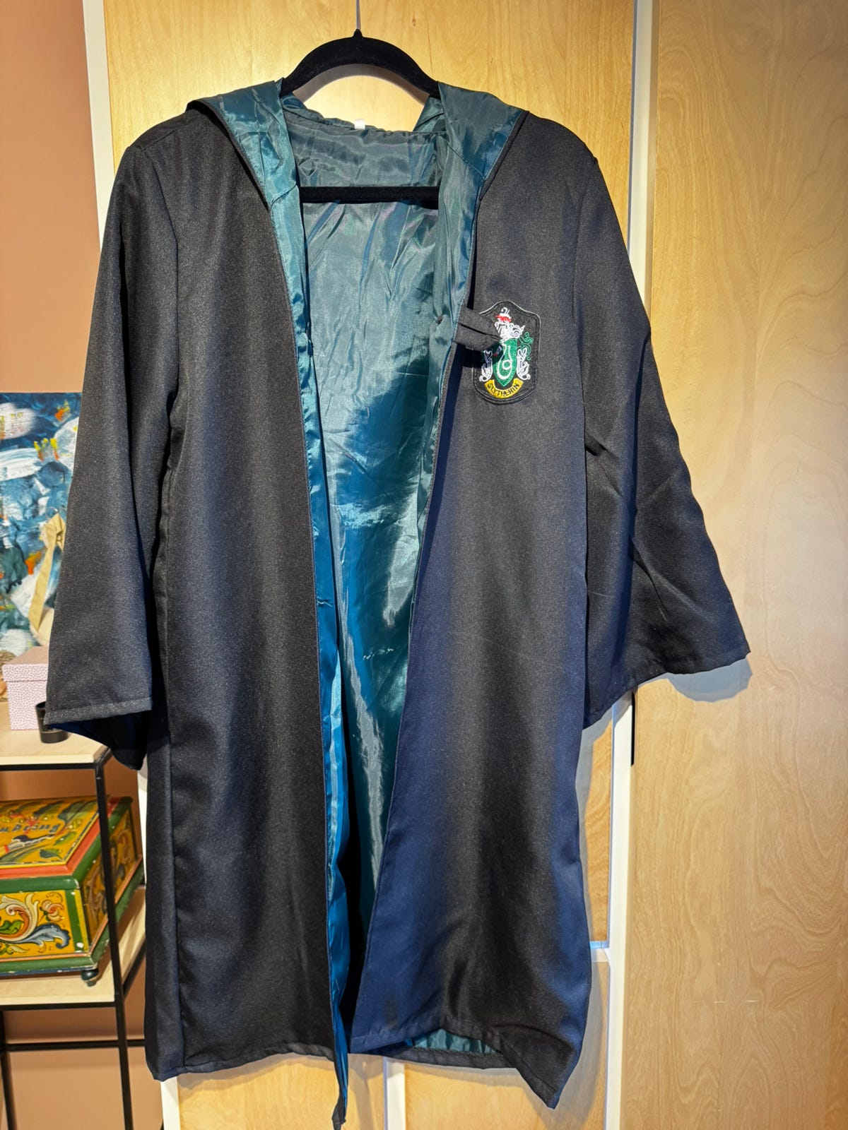 Harry Potter Slytherin kappe vest slips ringer str S | FINN-torget