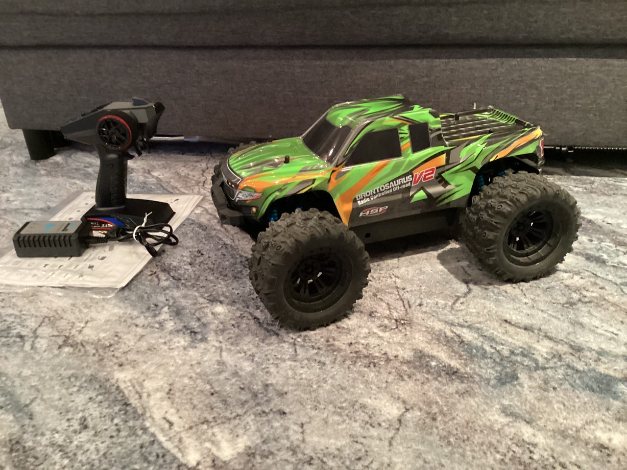 HSP Brontosaurus Pro V2 4WD Monstertruck Brushless 2025 Green | FINN-torget