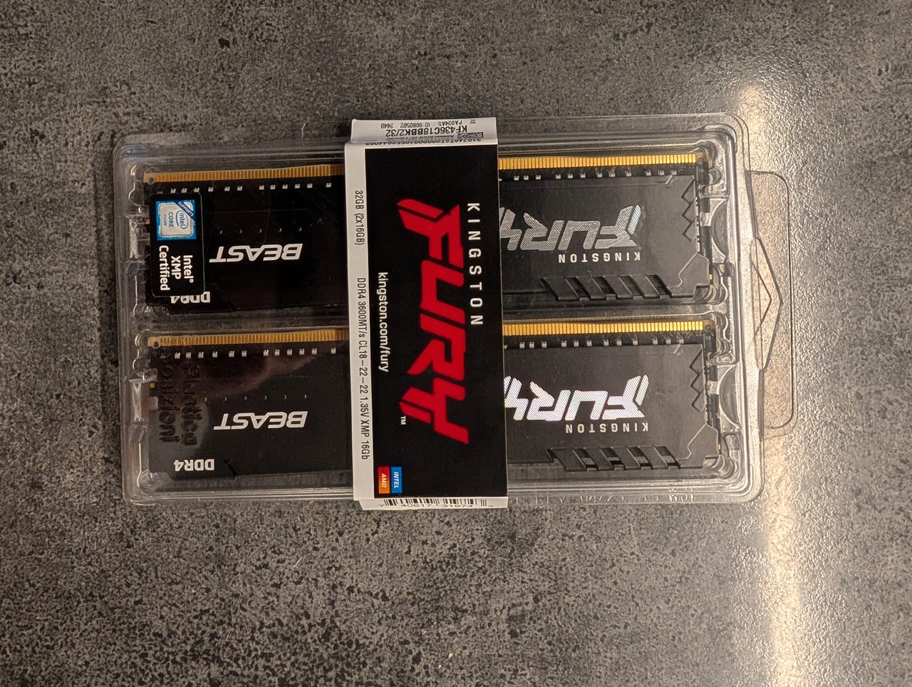 Kingston Fury Beast 32GB (2x16GB) DDR4 RAM | FINN-torget