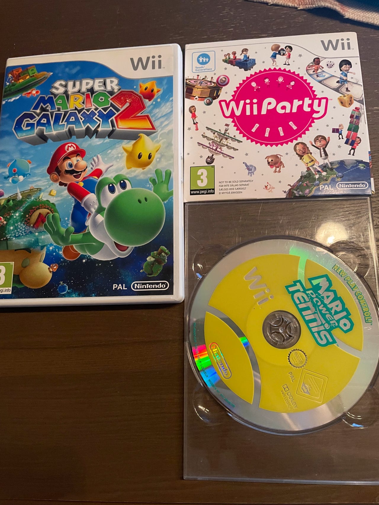 Nintendo Wii Spillpakke: Super Mario Galaxy 2, Wii Party, Mario Power ...