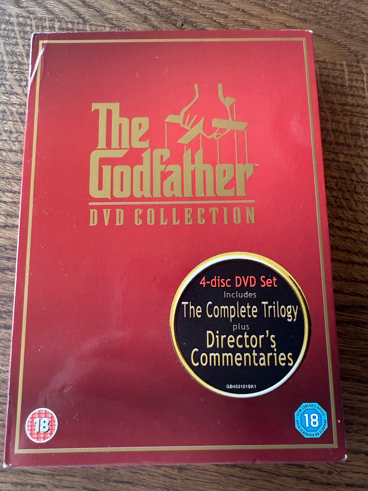 The Godfather DVD Collection 4-Disc Set *Helt ny, kun tatt av plast ...