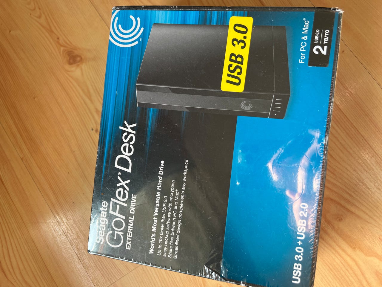 Seagate GoFlex Desk 2TB External Drive USB 3.0 2.0 Hard Drive Black ...